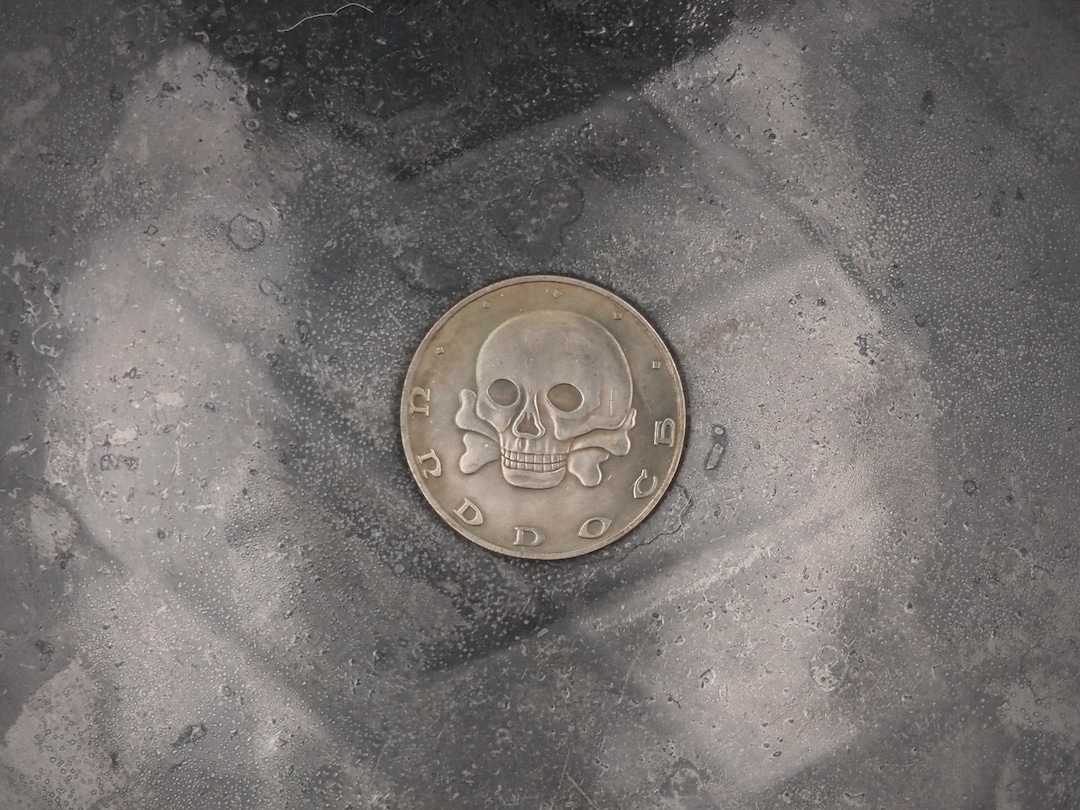 Hand Struck Memento Mori Skull Commemorative Token - German/1919 ...