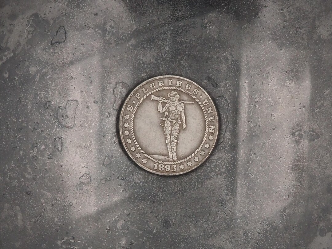 Hand Struck Hot Model Cowboy Wild Wild West - U.S.A. Morgan Dollar .999 ...