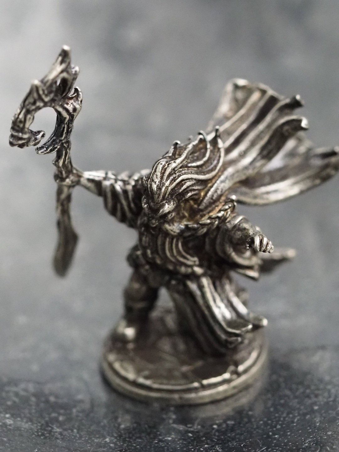 Arcane Mage - Spell Casting Fantasy White-metal Mini Figure Set ...