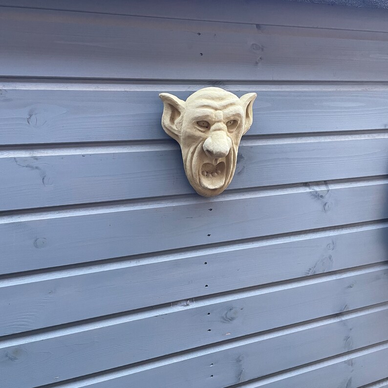 Plain Memento Mori / Medieval Style Sculpture / Gothic Church Big Ear ...