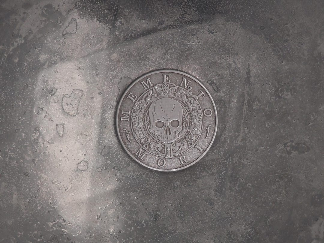 Hand Struck Memento Mori Carpe Diem Token - Skull/vanitas/death/medal ...