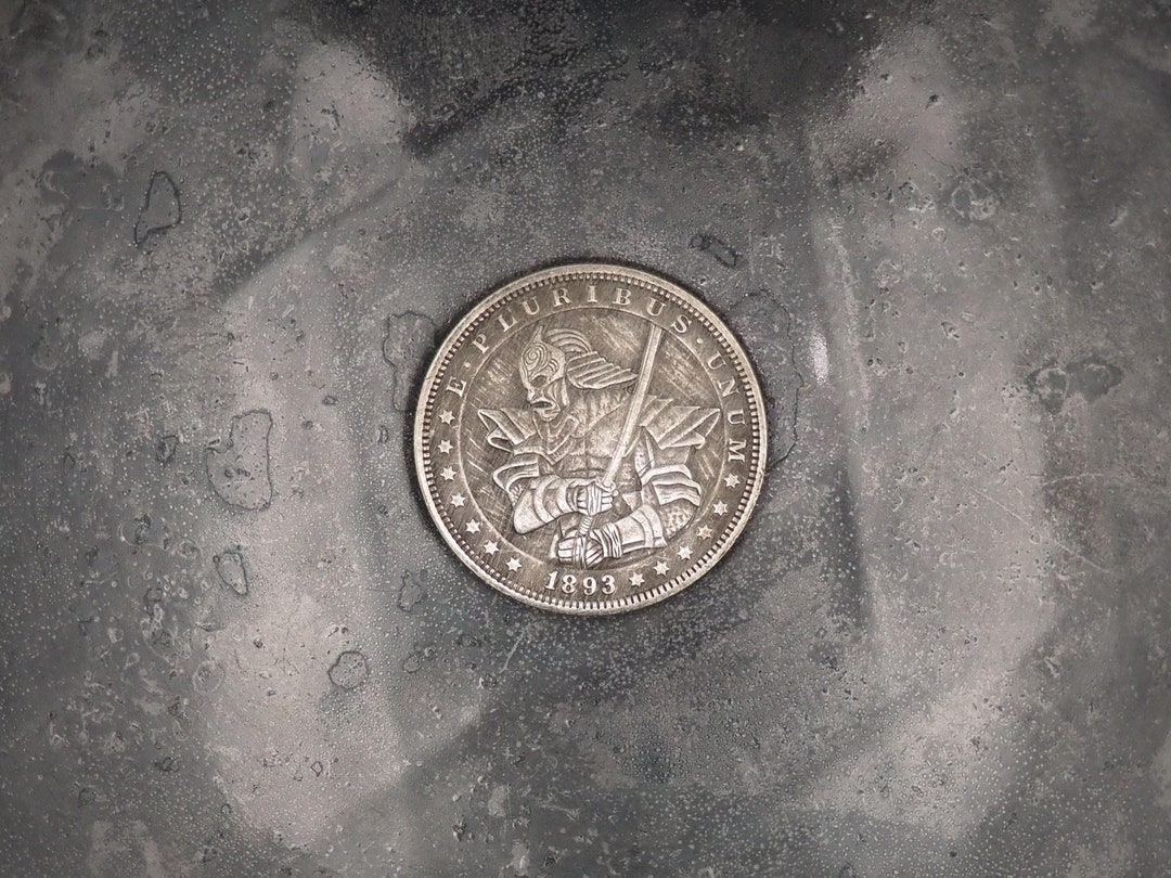 Hand Struck Morgan Silver Dollar Shogun Samurai Warrior - Ancient Japan ...