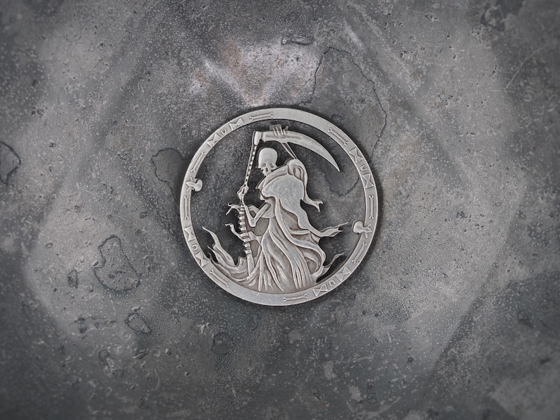 D&D Ferryman of the Dead Hobo Hand-cut Coin – Skull/memento Mori ...