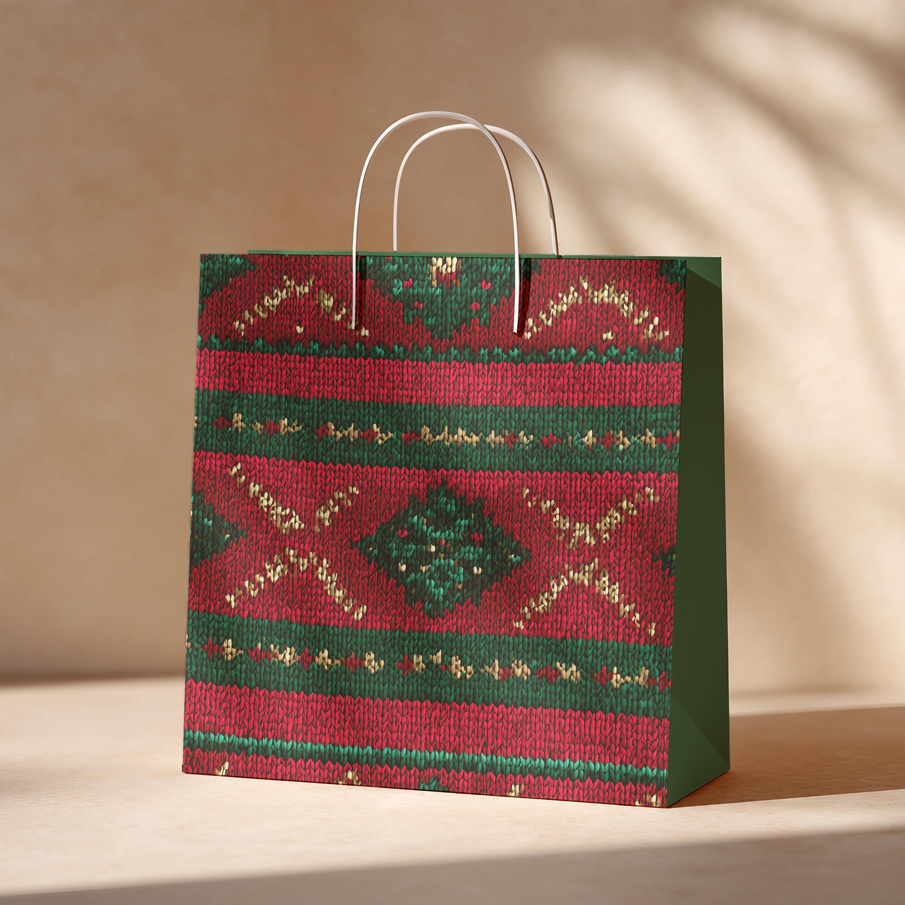 Seamless Christmas Knit Texture Pattern Background - Etsy