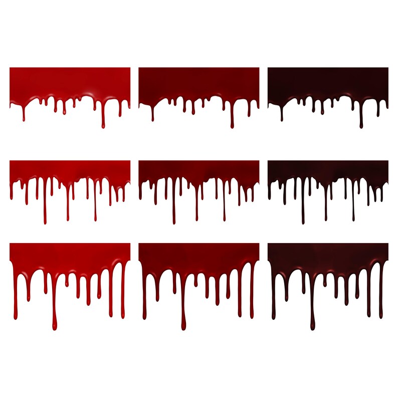 Halloween Blood Drips PNG Clipart, Dripping Blood Border, Horror ...