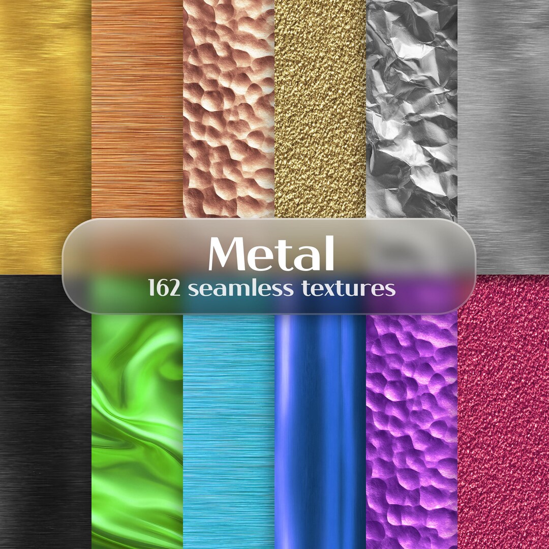 Seamless Metal Texture Backgrounds - Realistic Brushed Grunge and ...