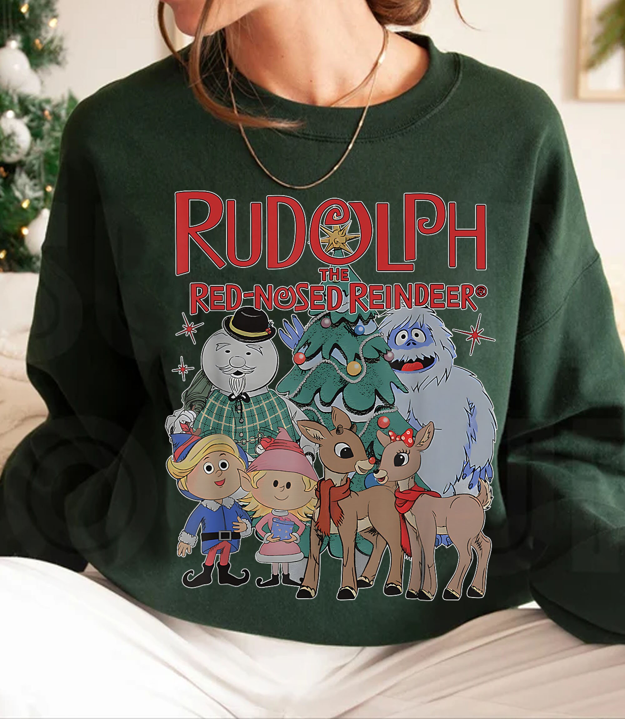 Rudolph the Red Nosed Reindeer Christmas Sweatshirt Rudolph - Etsy
