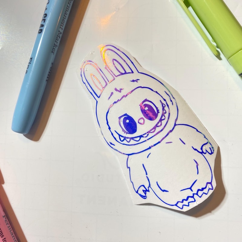 Labubu Outline Svg - Etsy