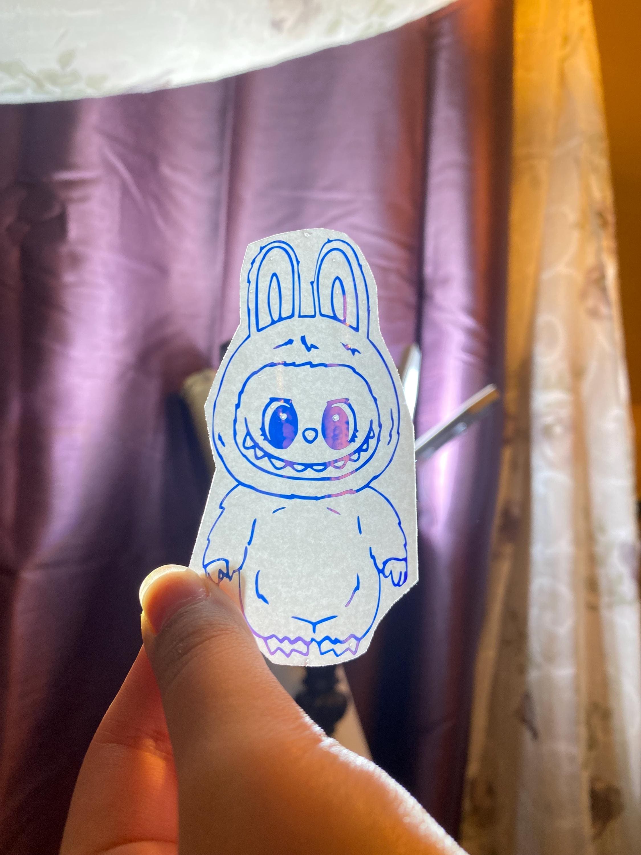 LABUBU OUTLINE DECAL - Etsy