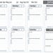 Weekly Planner Printable Landscape, Minimalist Weekly Schedule, Week at ...
