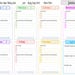 Weekly Planner Printable Landscape, Minimalist Weekly Schedule, Week at ...