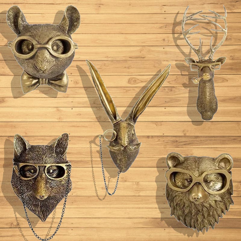 Animal Heads - Etsy