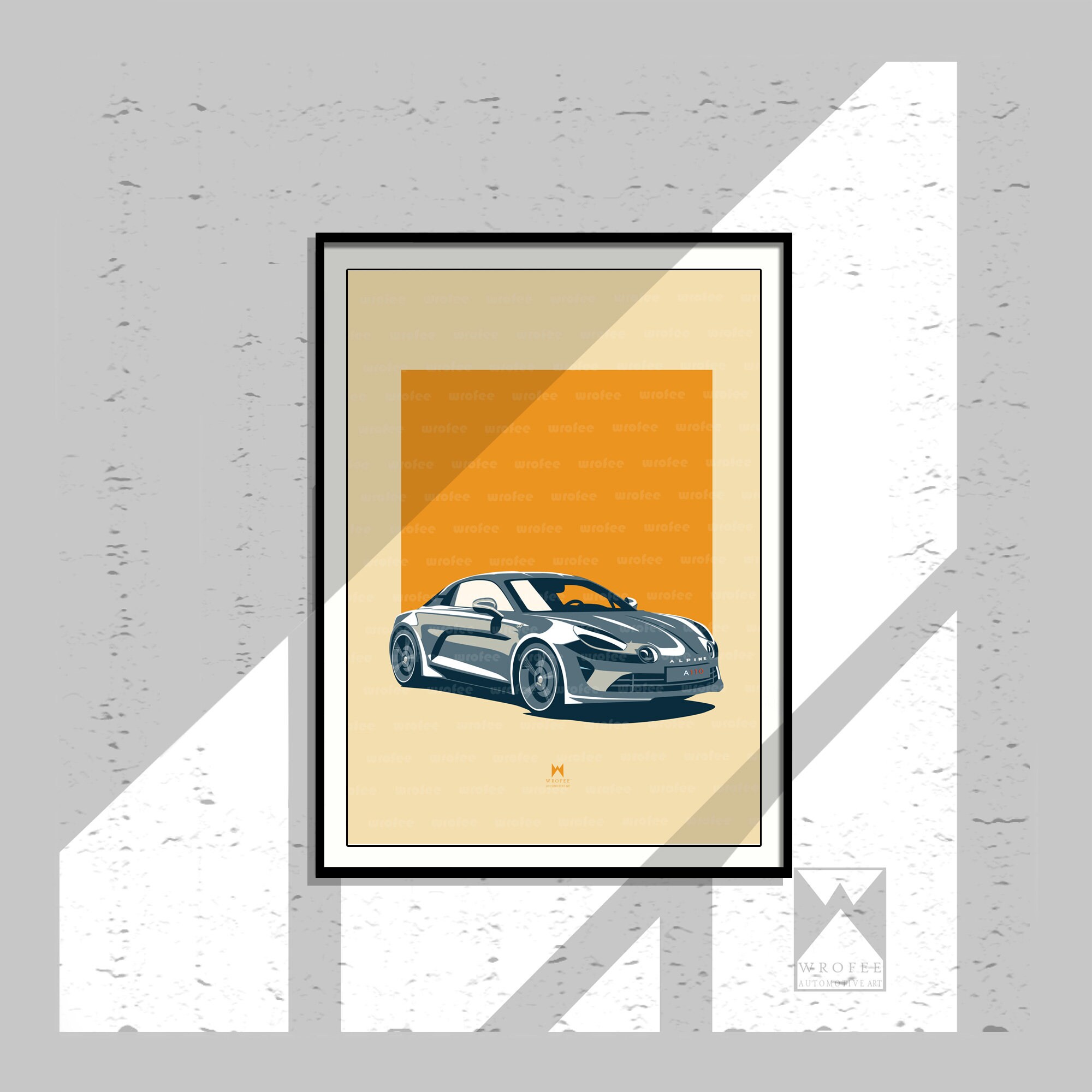 Alpine A110 Car Poster Car Wall Art Car Wall Decor Vintage - Etsy
