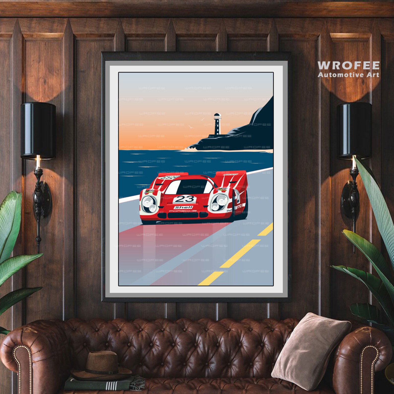 Porsche 917K Poster Le Mans Classic Race Car Vintage Retro - Etsy