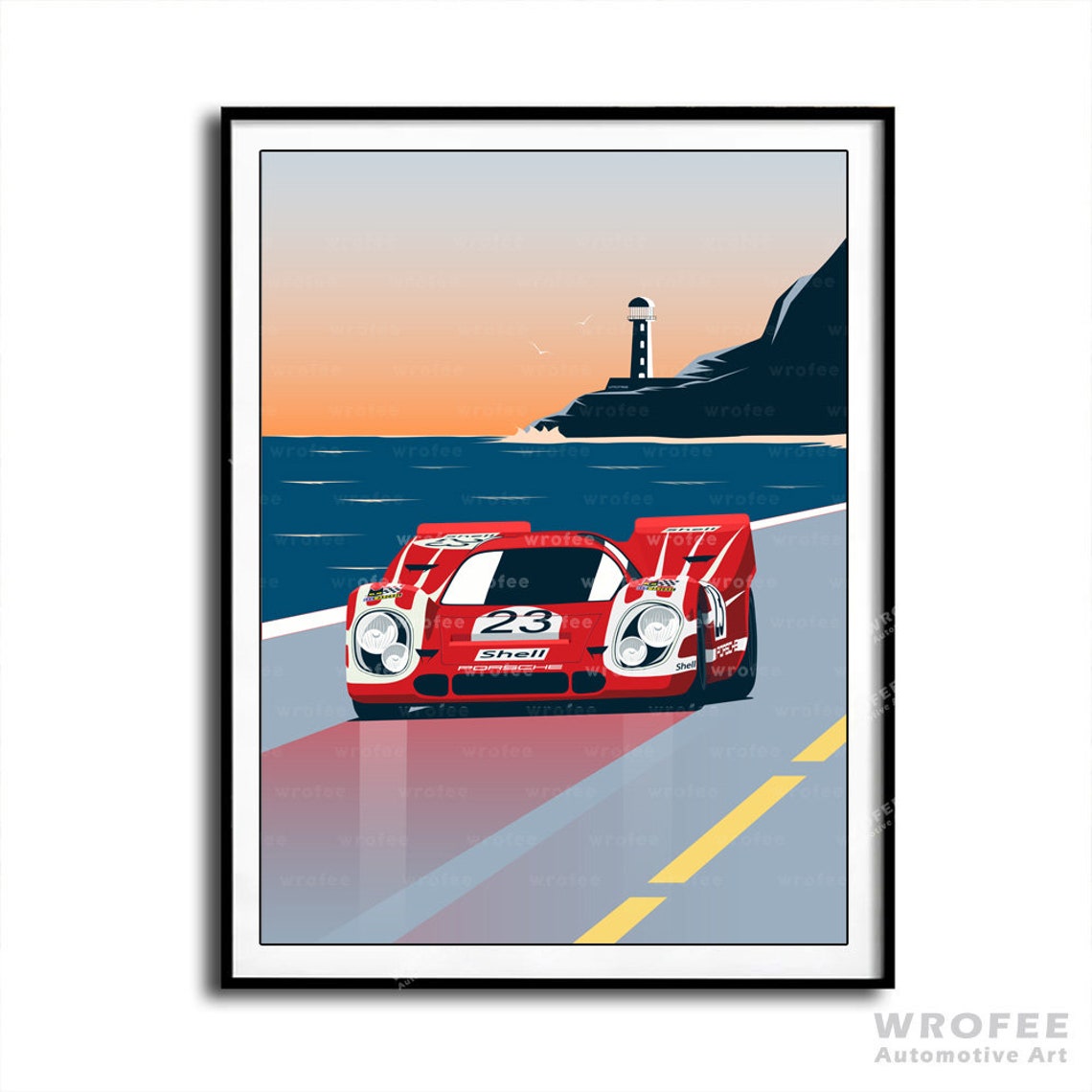Porsche 917K Poster Le Mans Classic Race Car Vintage Retro - Etsy