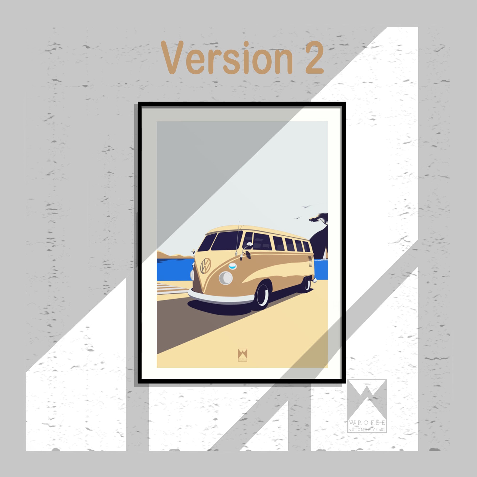 Vintage Surf Bus Wall Art Beach Print Samba Bus Poster - Etsy