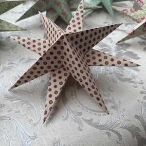 Paper Stars Hanging Christmas Decoration: 3D Origami Stars (21cm) - Etsy
