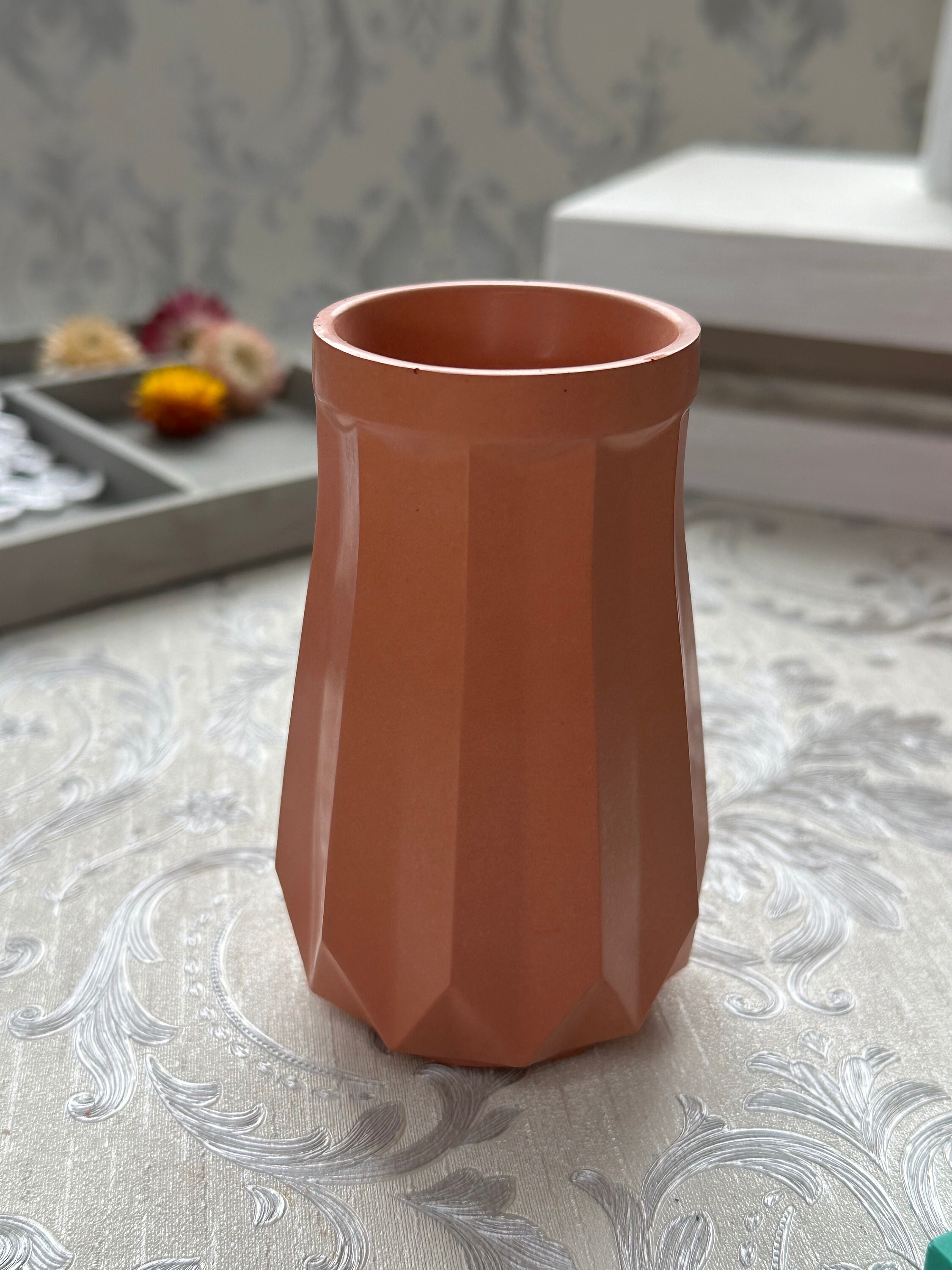 Handmade Jesmonite Vase BASIC COLLECTION Vase Gift Deco Home Decor Gift ...