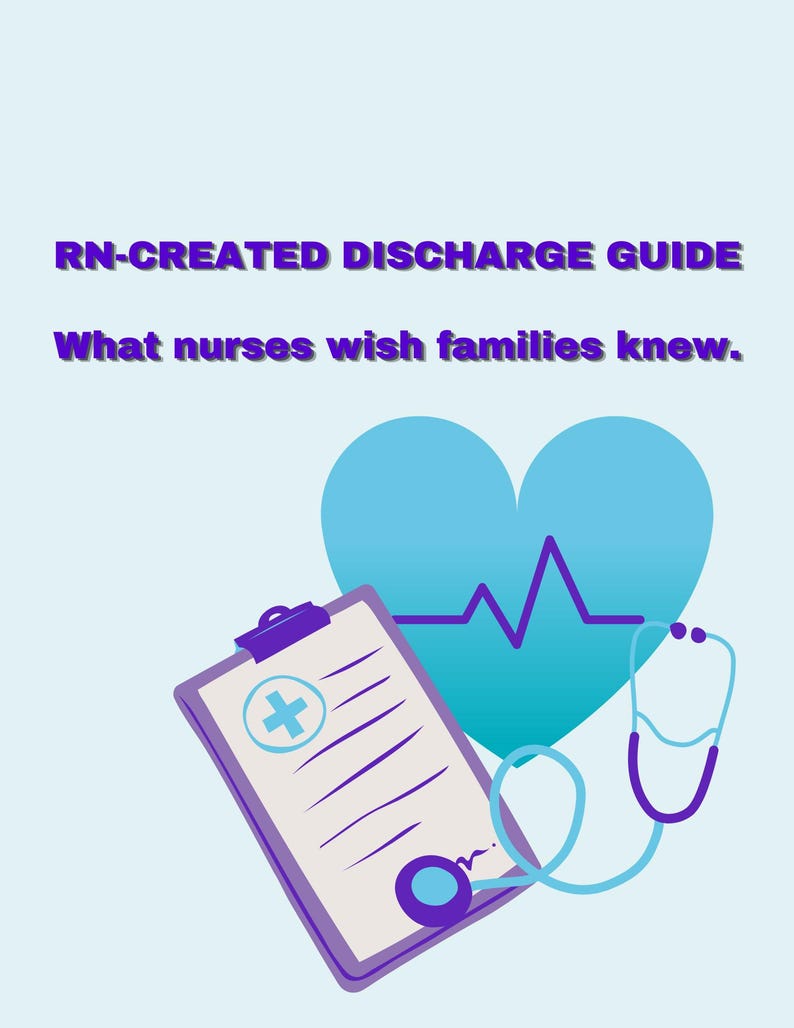 Hospital Discharge Guide for Family Caregivers — Nurse Written — What ...