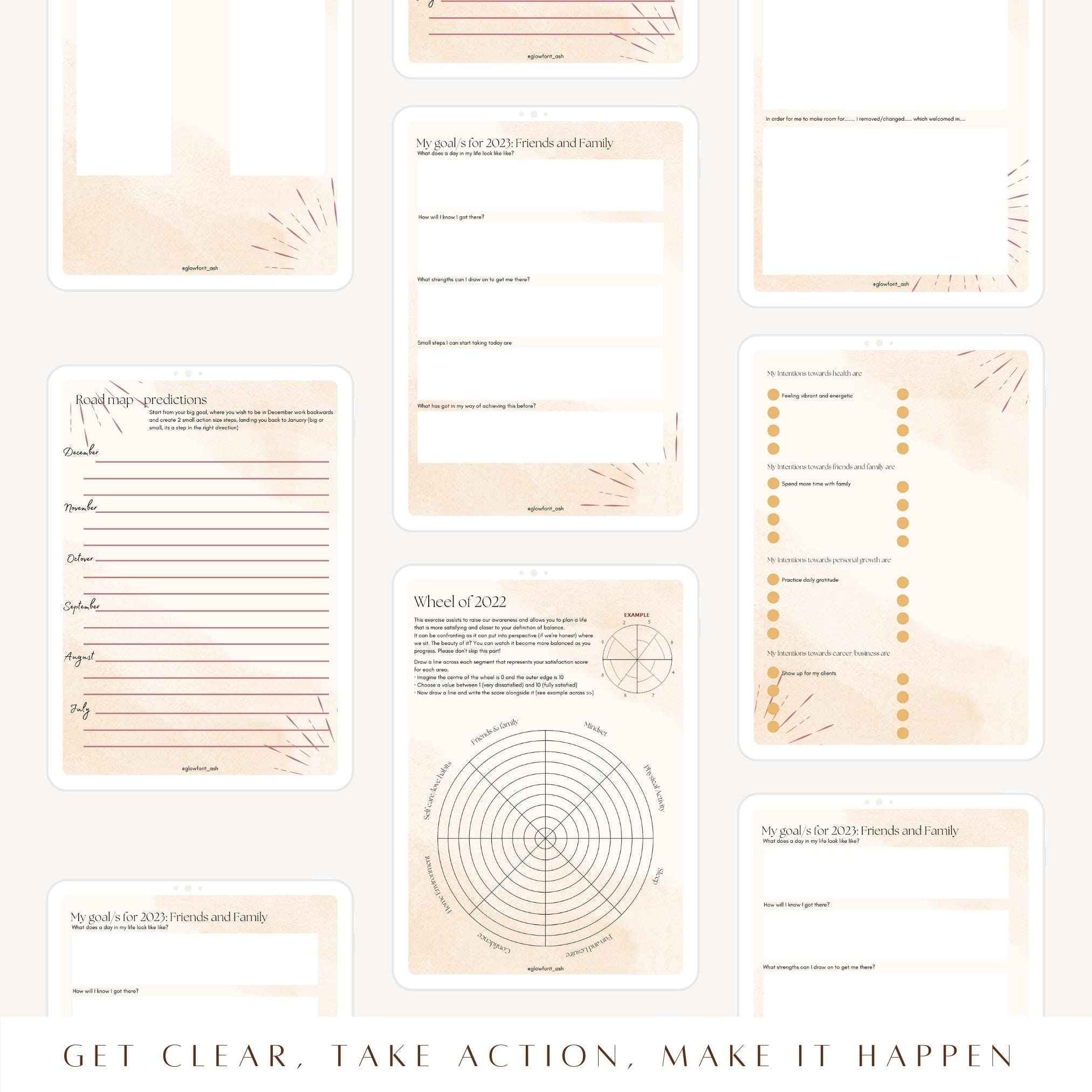 2022 Reflection 2023 Goal Setting and Manifestation Bundle. - Etsy ...