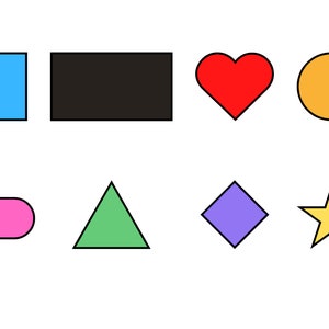 Colored Shape Matching Activity Digital Download - Etsy
