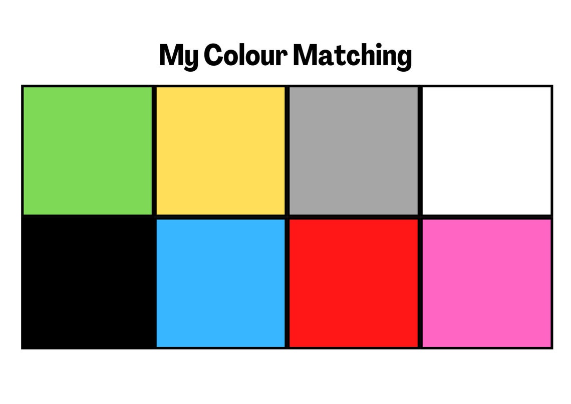 Colored Shape Matching Activity Digital Download - Etsy