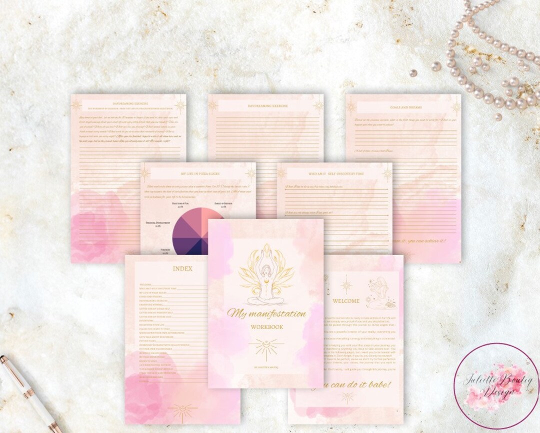 PRINTABLE Manifestation Workbook, Workbook With Manifesting Methods ...