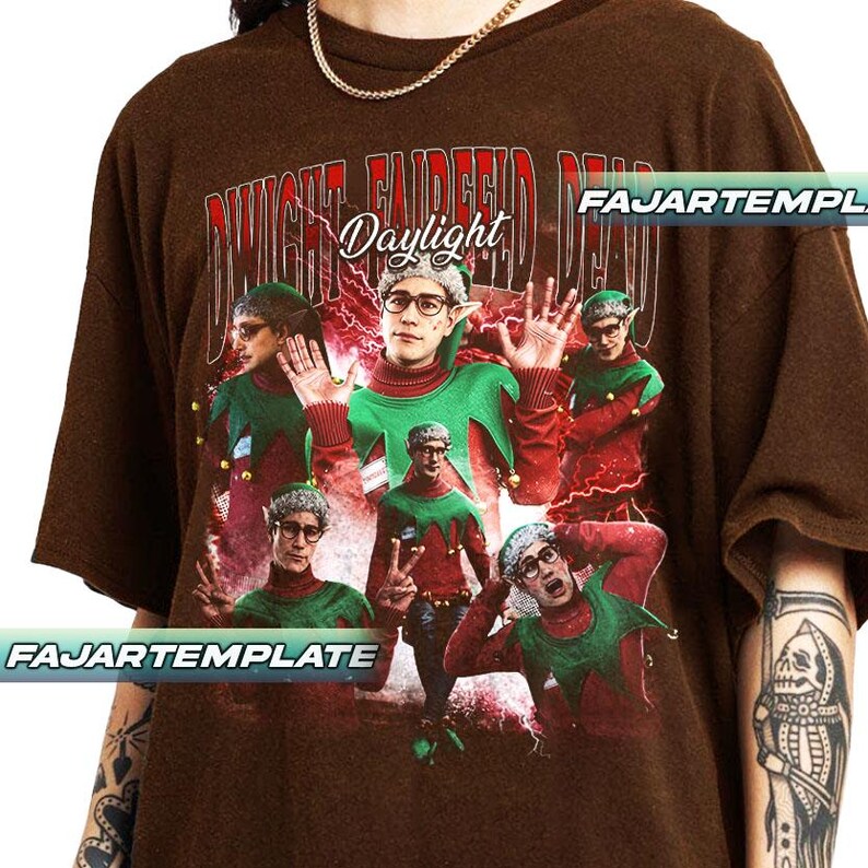Dwight Fairfeld Christmas Elf Skin Dead by Daylight Vintage T-shirt ...