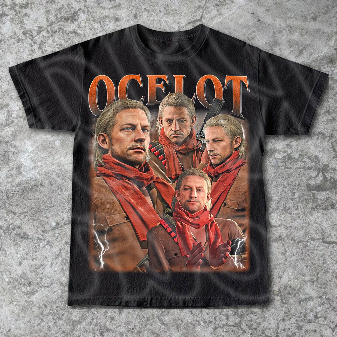 Ocelot Metal Gear Vintage T-shirt, Gift for Woman and Man Unisex T ...