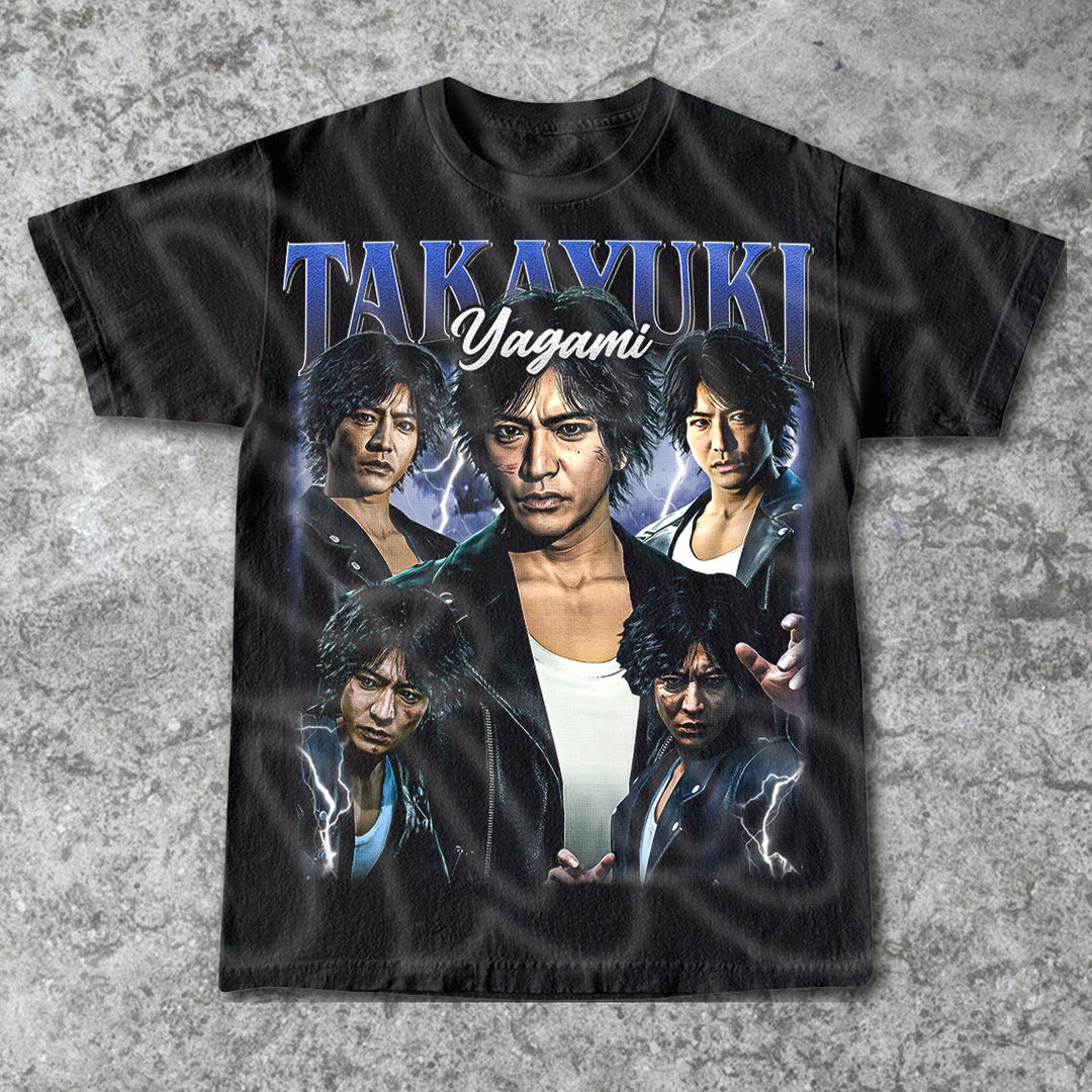 Takayuki Yagami Yakuza Vintage T-shirt, Gift for Woman and Man Unisex T ...