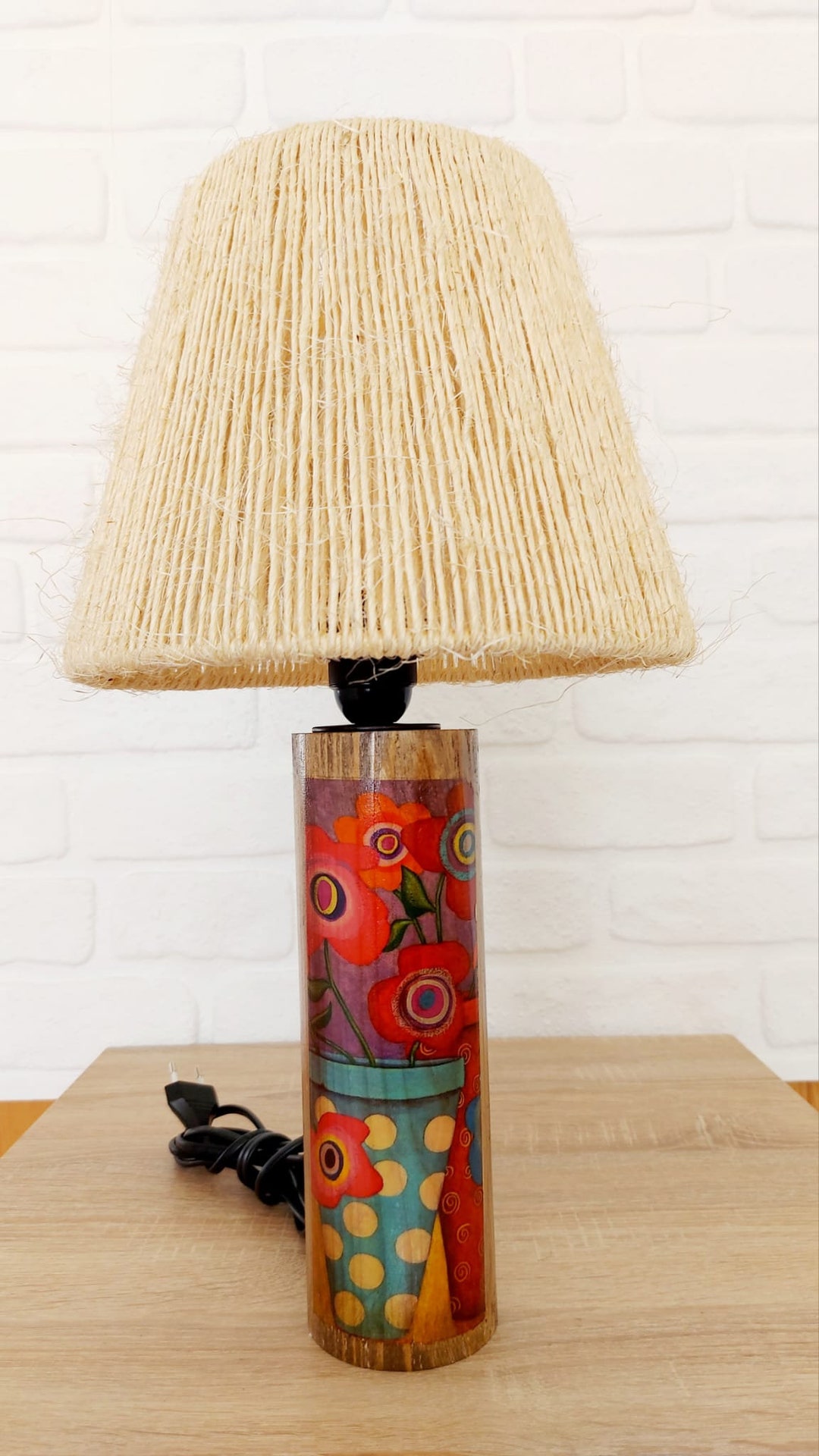RETRO NOW Flor Wooden Leg Lamp Table Lamp Wood Table Lamp - Etsy