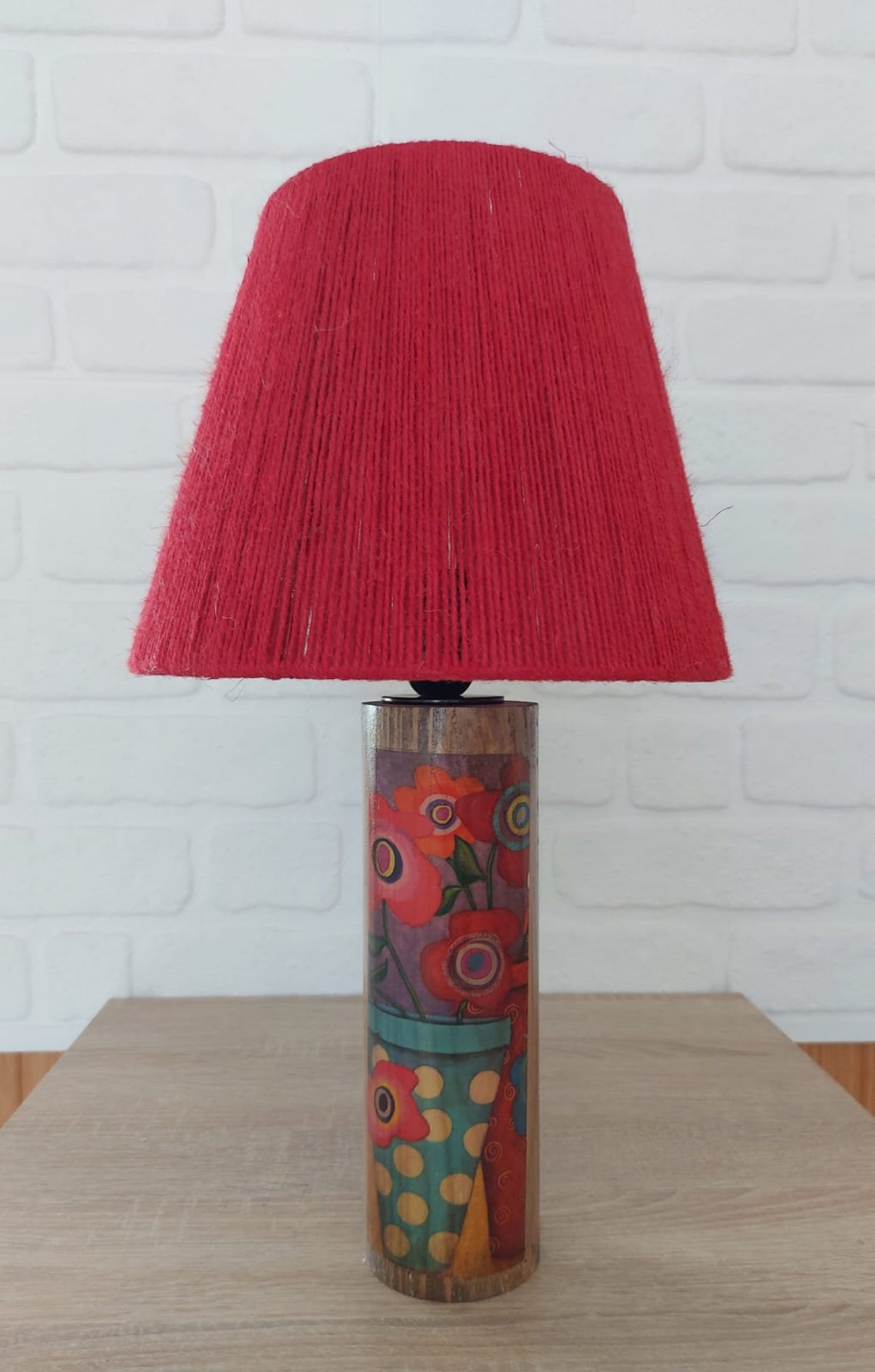 RETRO NOW FLOR Wooden Leg Lamp, Table Lamp, Wood Table Lamp, Bedside ...