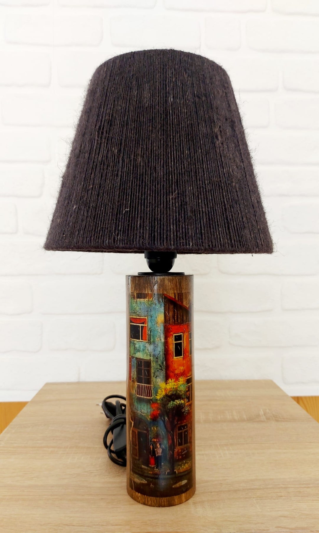 RETRO NOW STREET 2 Wooden Leg Lamp Table Lamp Wood Table - Etsy