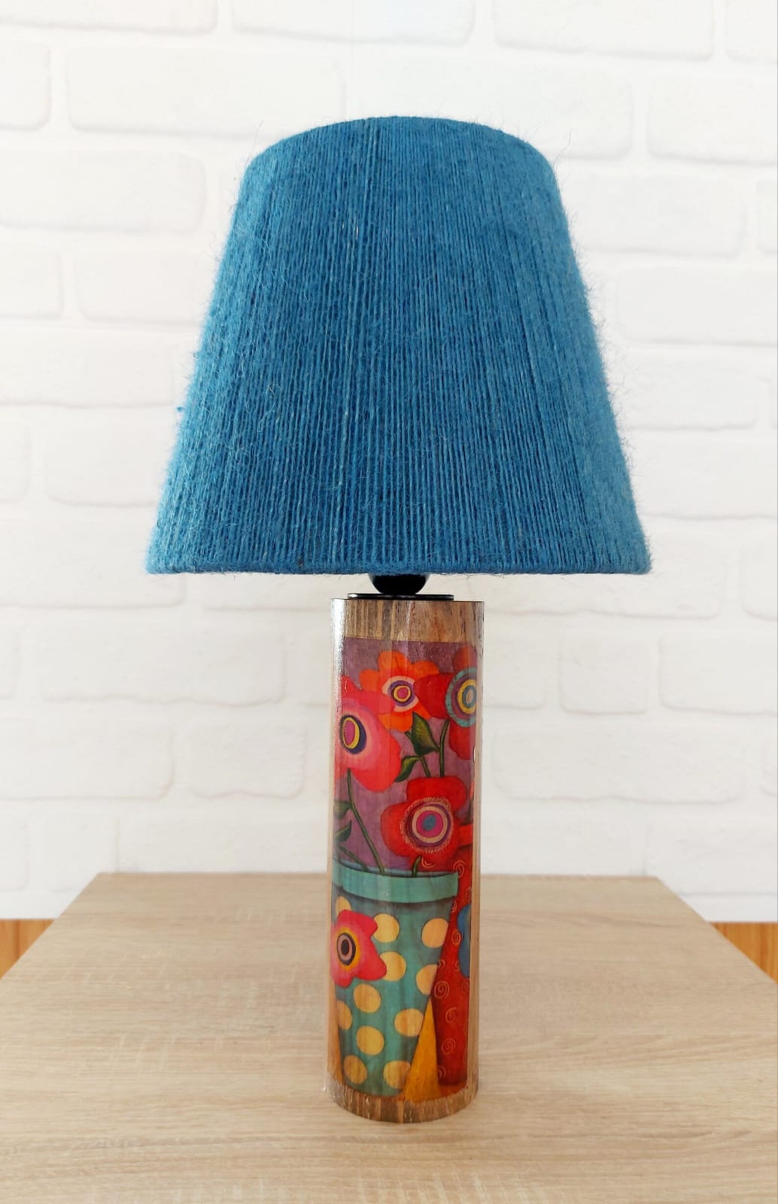 RETRO NOW FLOR Wooden Leg Lamp, Table Lamp, Wood Table Lamp, Bedside ...
