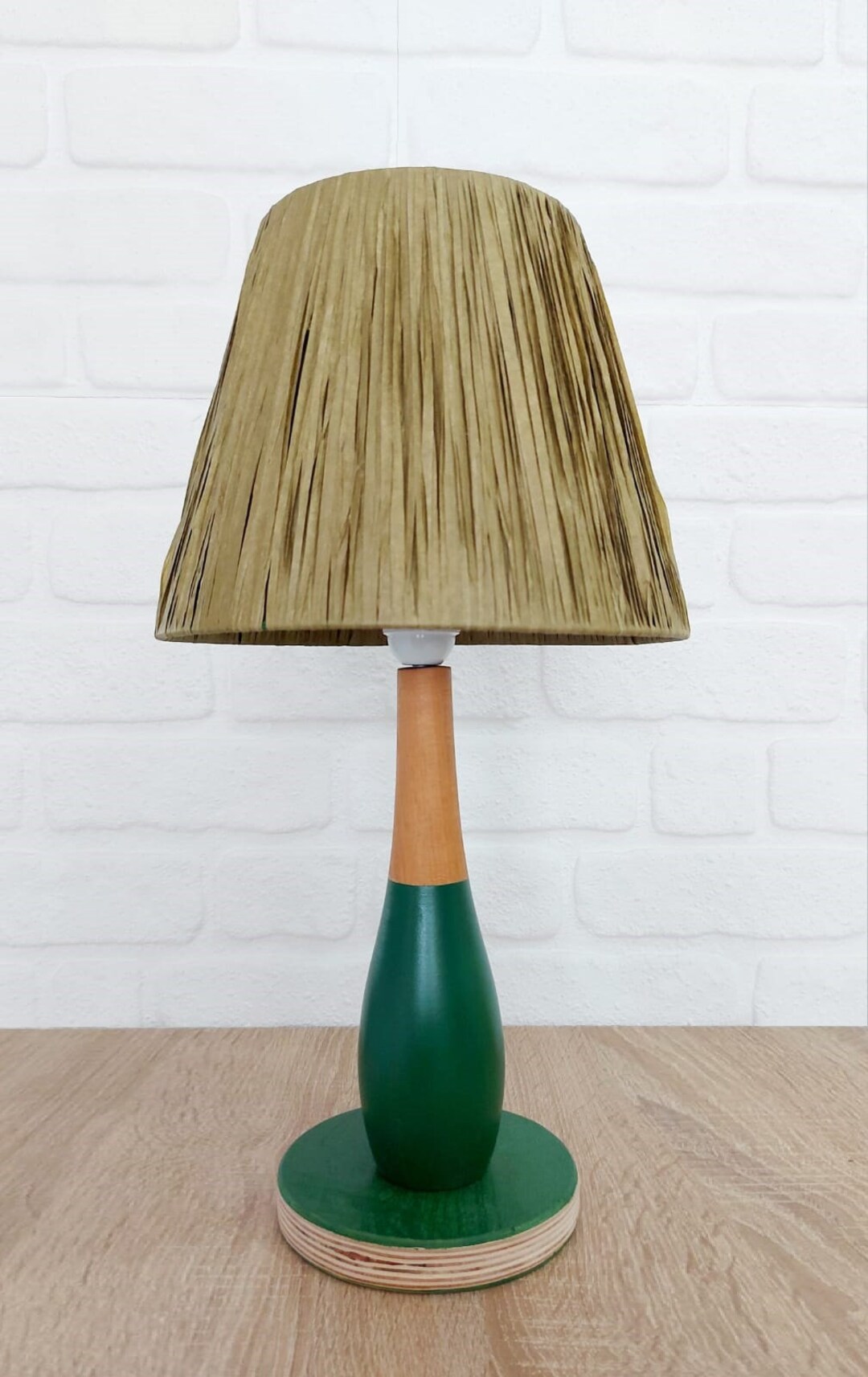 RETRO NOW CLUB Wooden Leg Lamp, Table Lamp, Retro Lamp, Night Lamp ...