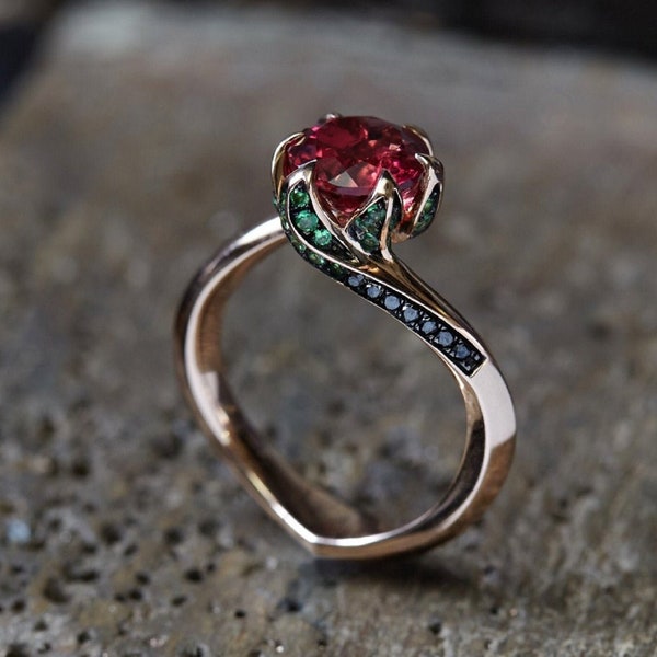 Ruby Engagement Ring - Etsy