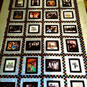 Fabric Art Quilt Block the Beatles Music Pop Art 100% Cotton 8034 - Etsy