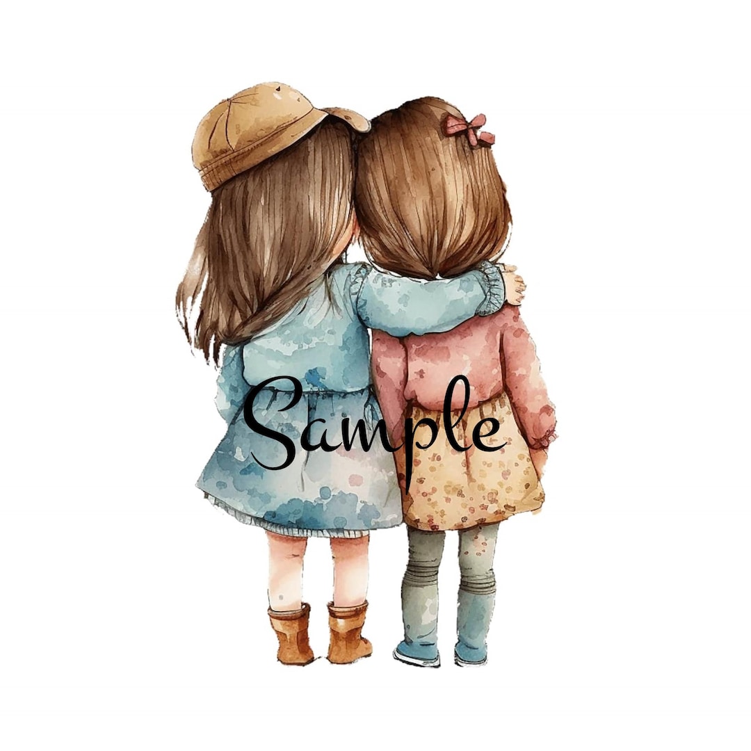 Fabric Quilt Block/panel - Friends Sisters Friendship - Sibling ...