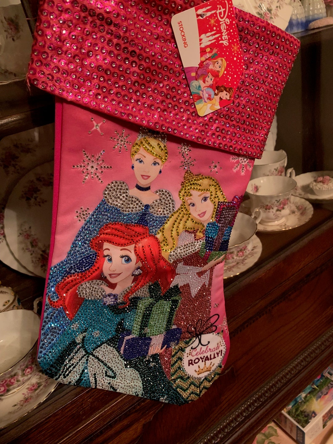 Disney Princess's Stocking Christmas Crystal - Etsy