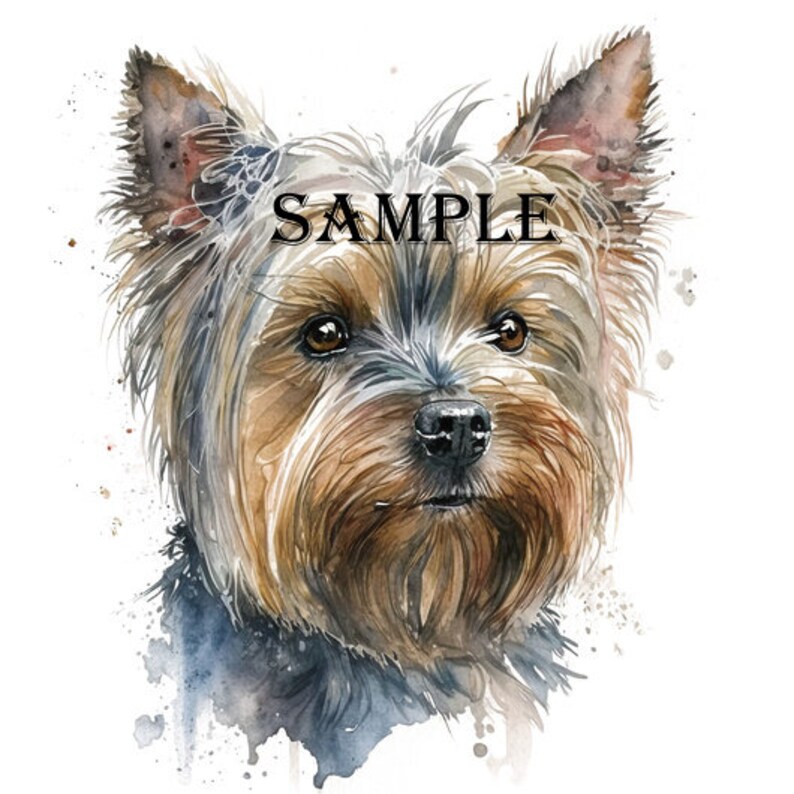Fabric Art Quilt Block Yorkshire Terrier Watercolor Lot of - Etsy