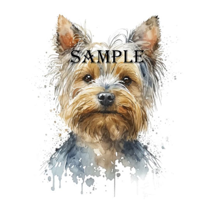 Fabric Art Quilt Block Yorkshire Terrier Watercolor Lot of - Etsy