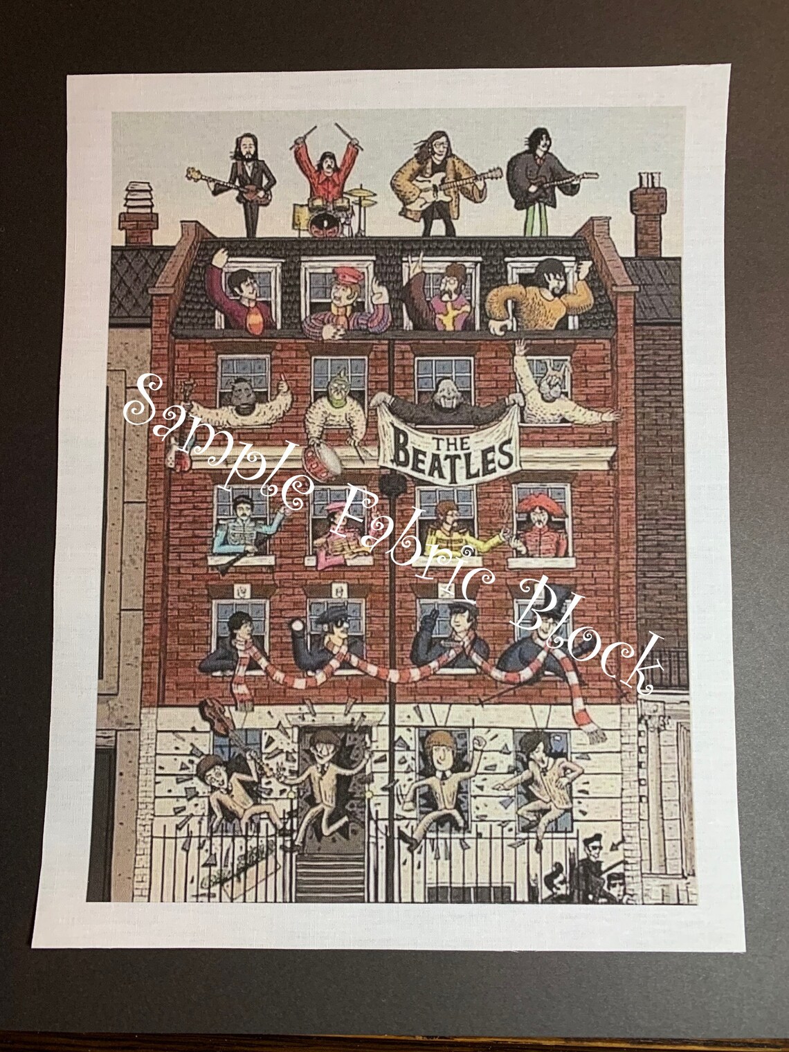 Fabric Art Quilt Block the Beatles A Timeline Retro - Etsy Canada