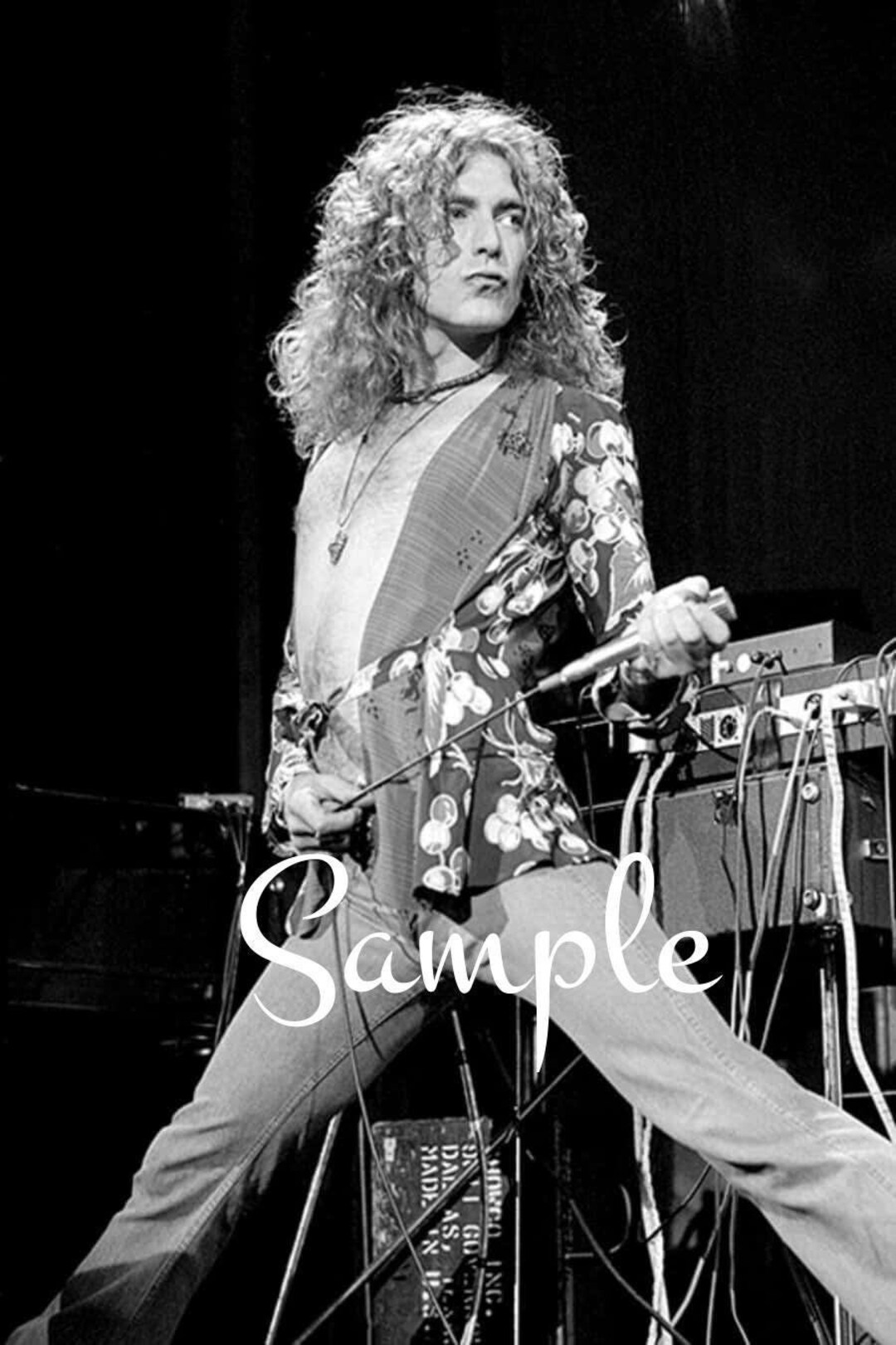Fabric Quilt Block - Led Zeppelin - Robert Plant - Classic Rock ...