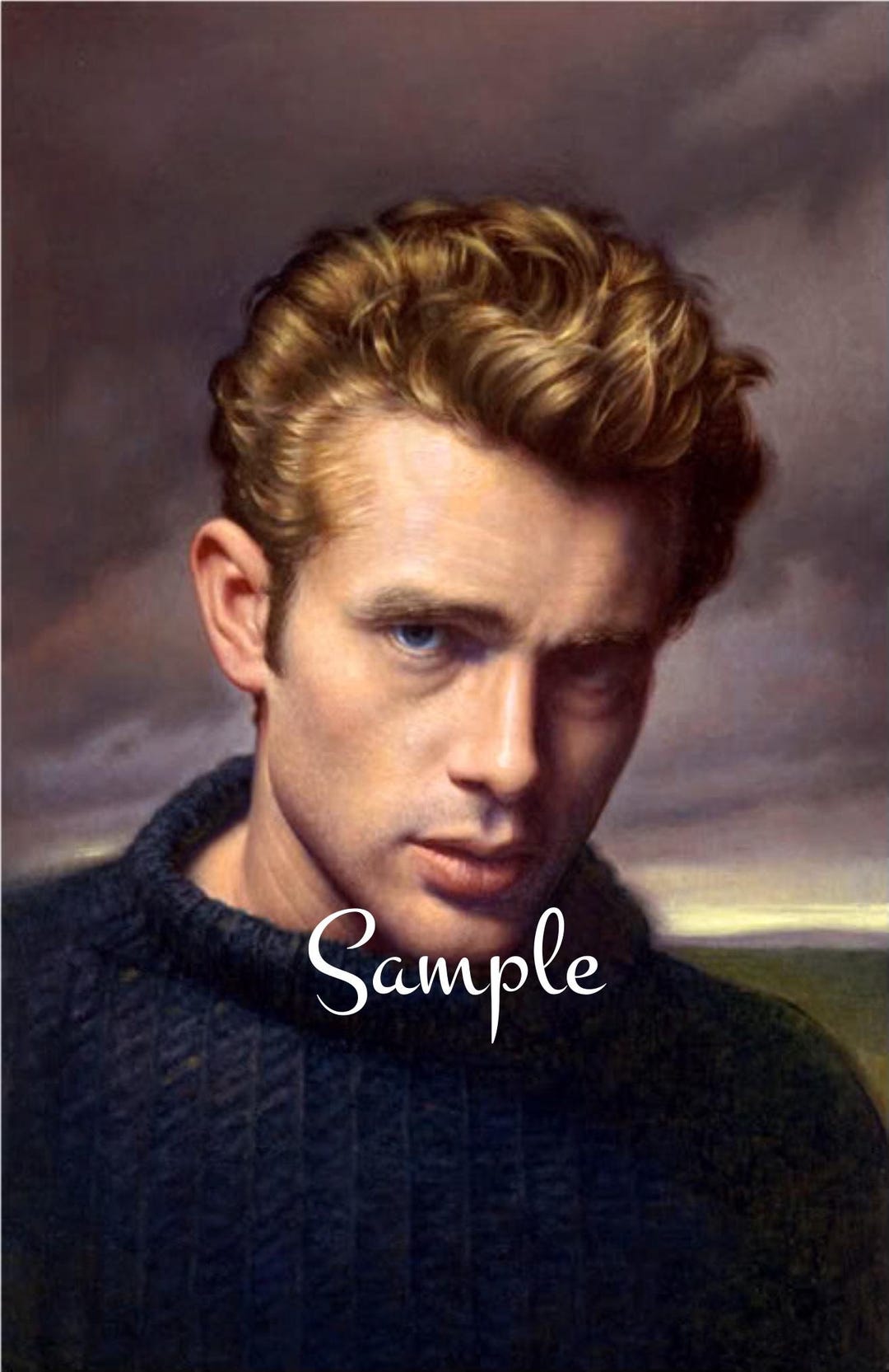 James Dean -fabric Art Quilt Block/panel - Movie Star - Hollywood - 100 ...