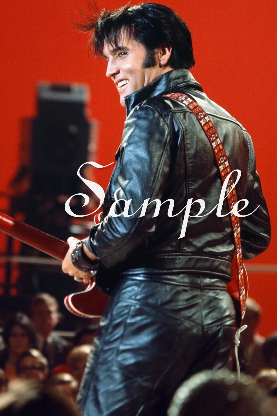 Fabric Art Quilt Block/panel - Elvis Presley- Rock & Roll - 100% Cotton ...