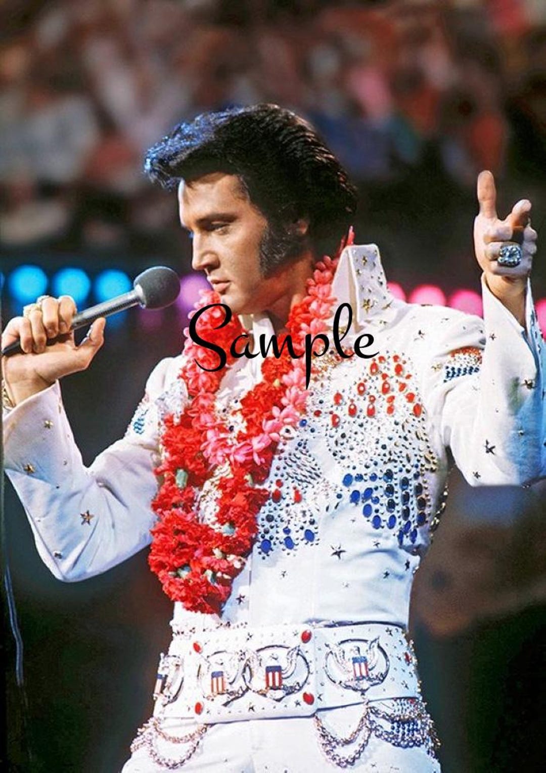 Elvis Presley - Fabric Art Quilt Block/panel - Rock & Roll - 100% ...