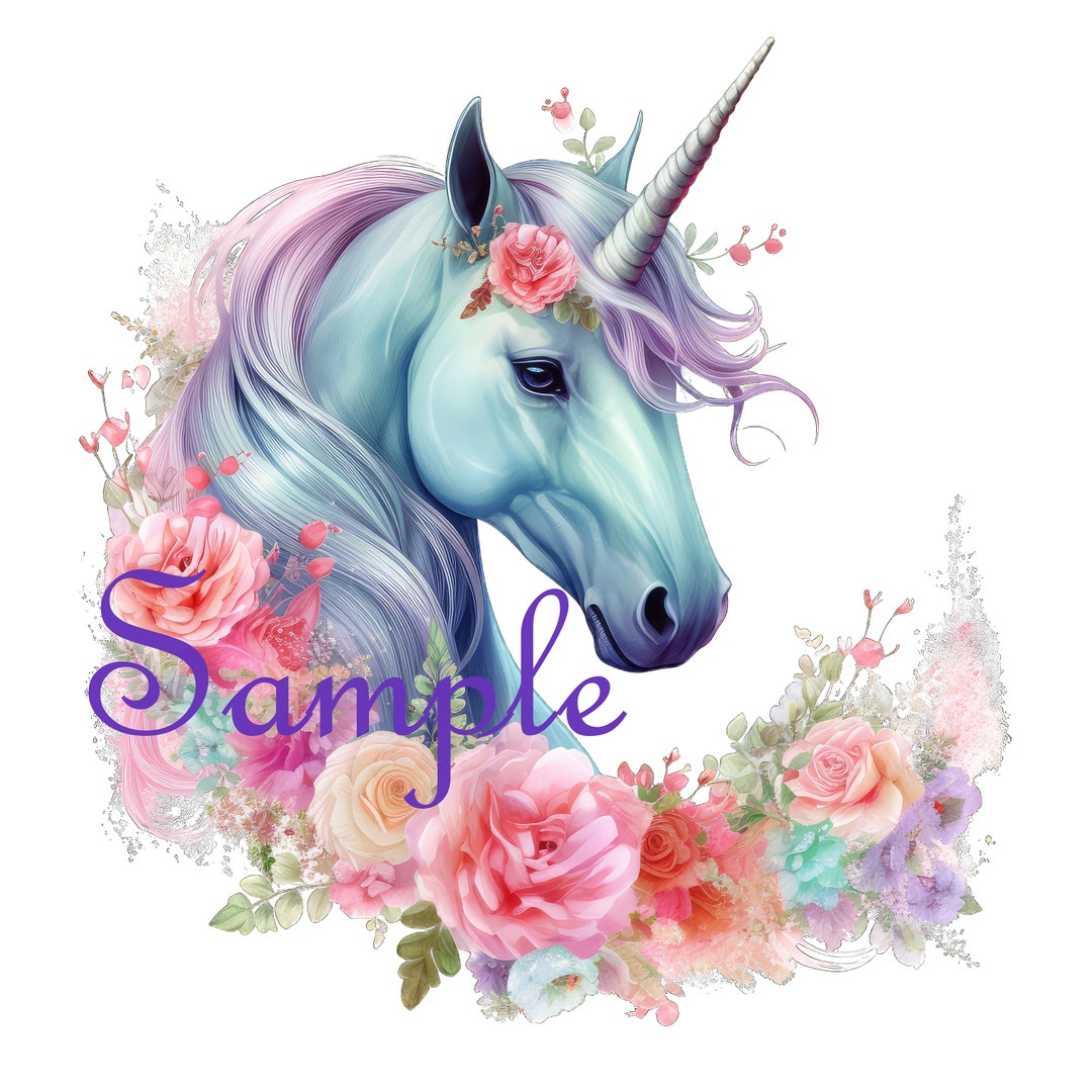 Fabric Quilt Block LOT of 6 Watercolor Unicorns 100% Cotton 8 X 8 - Etsy