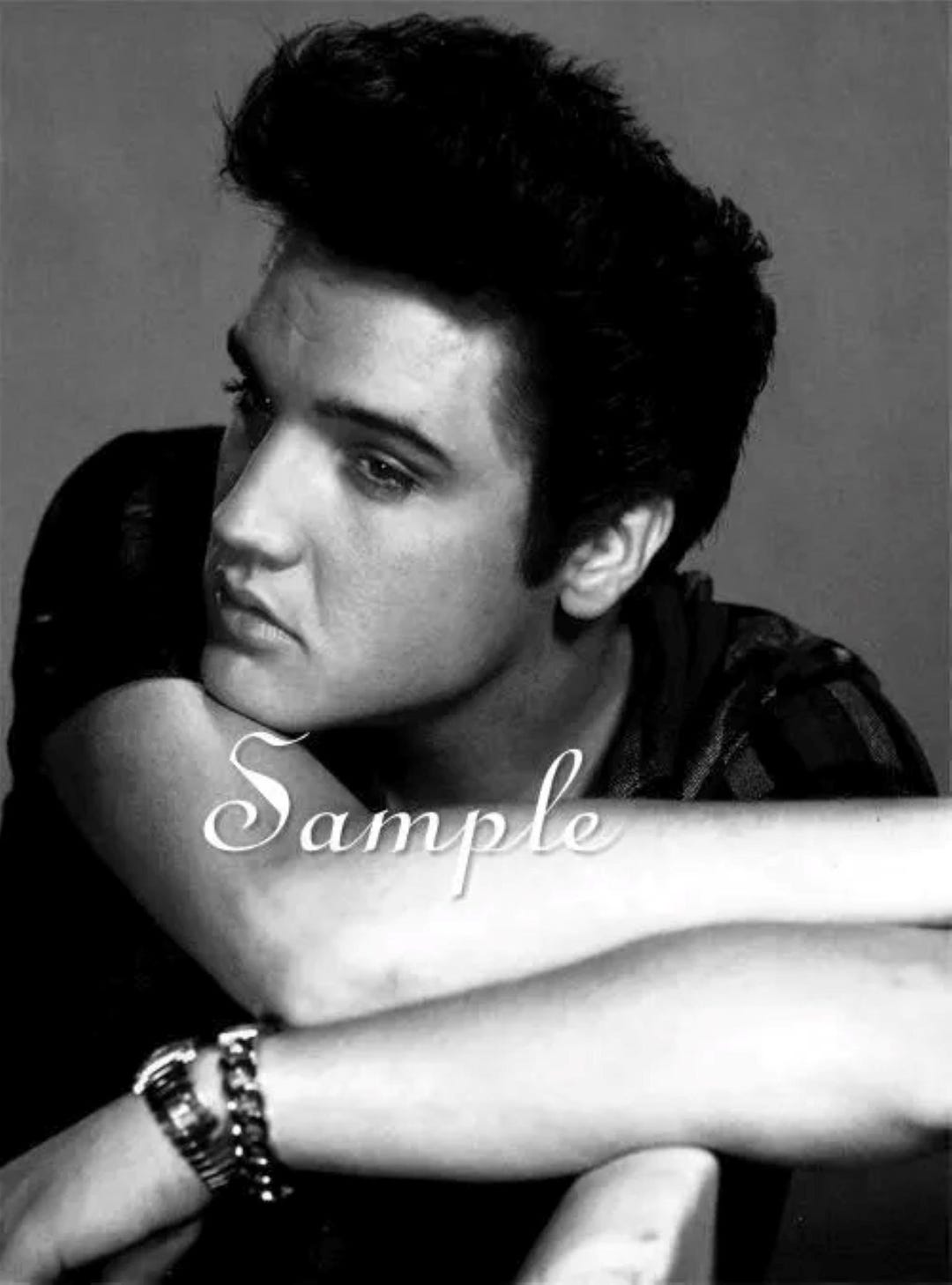 Fabric Art Quilt Block/panel - Elvis Presley - Rock & Roll - 100% ...