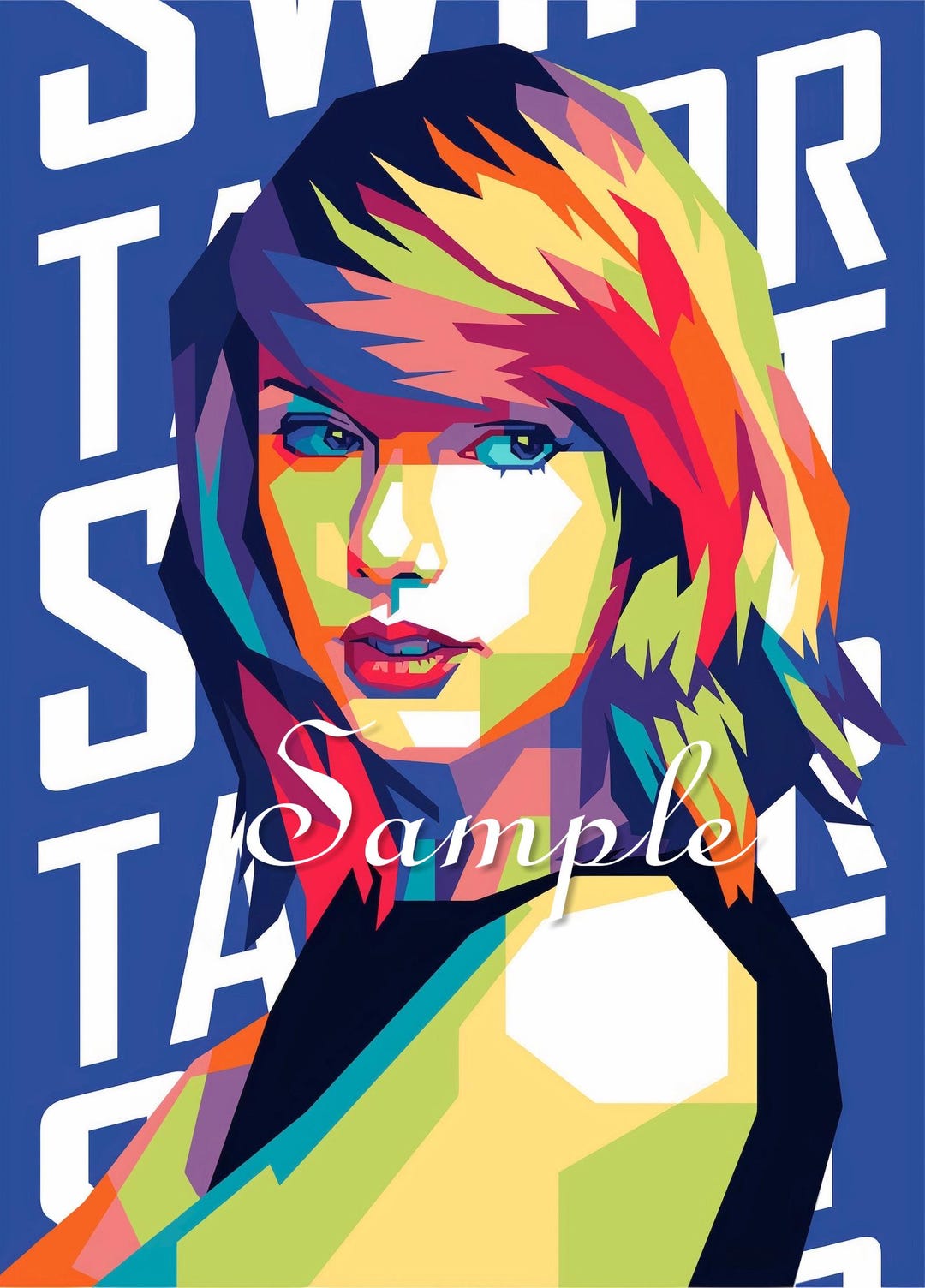 Fabric Art Quilt Block - Taylor Swift - Little Swiftie- Music - Cotton ...