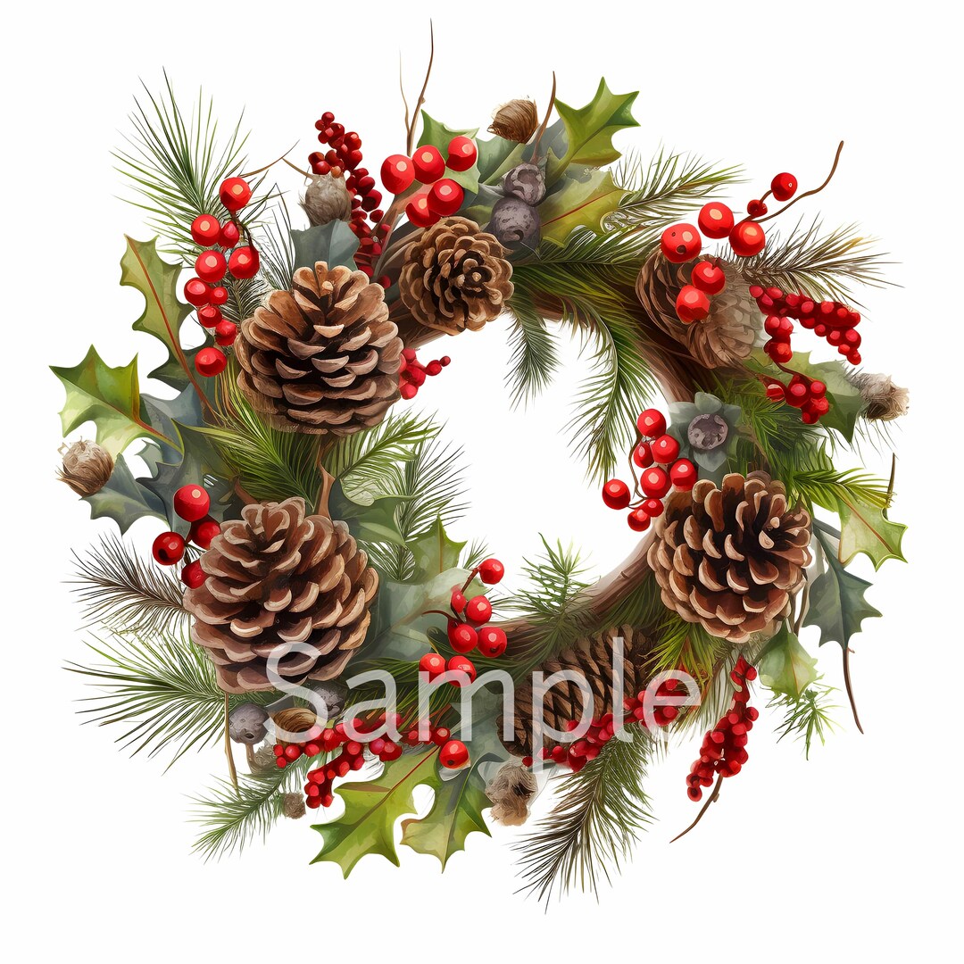 Lot of 8 Fabric Art Quilt Block Christmas Wreaths - Etsy